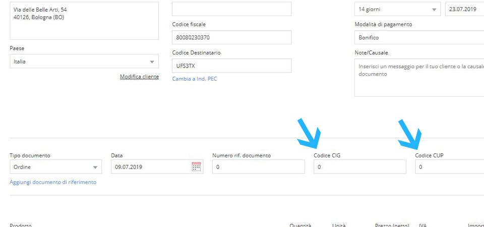 Fattura Elettronica Come Inserire Il Codice Destinatario Datalog Fattura Elettronica Come Inserire Il Codice Destinatario Datalog